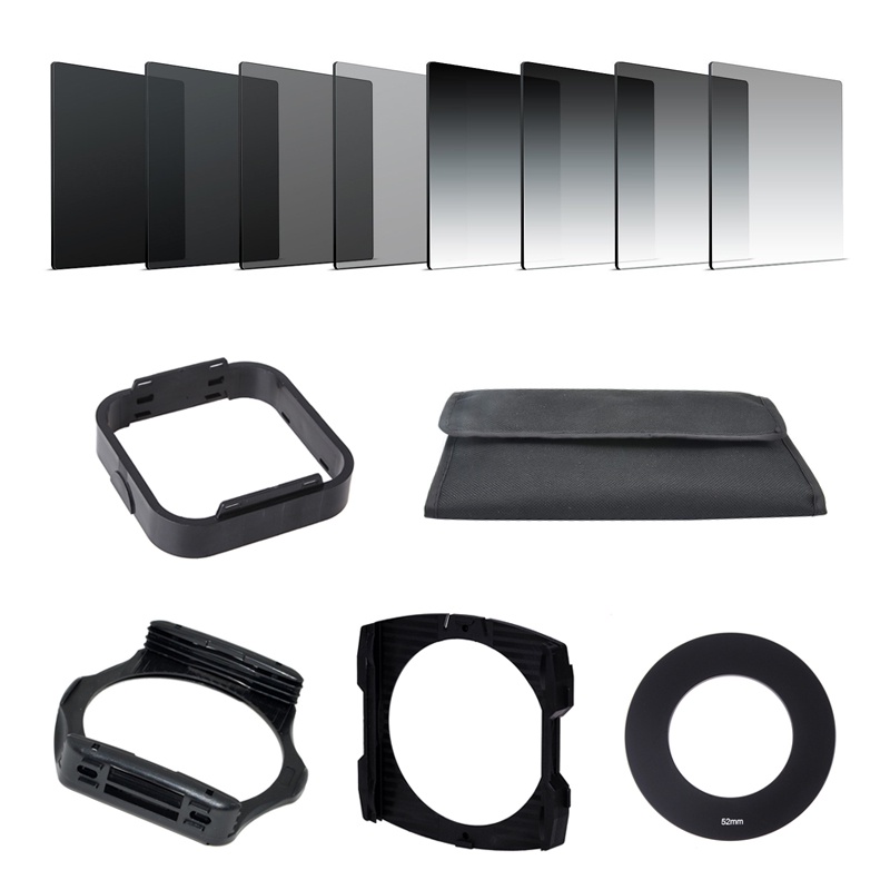 Camera Filtro Gradient Neutral Density Gradual ND Square Resin Filters ...
