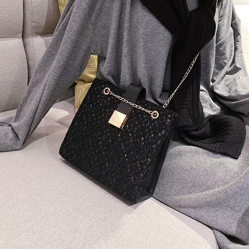 Shangxin texture net red small black bag female bag new 2020 อินเทรนด์ ...