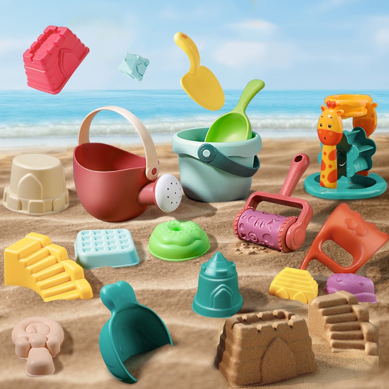 Bucket Digging Pit Kids Sand Table Seaside Water Beach Toy Set ...