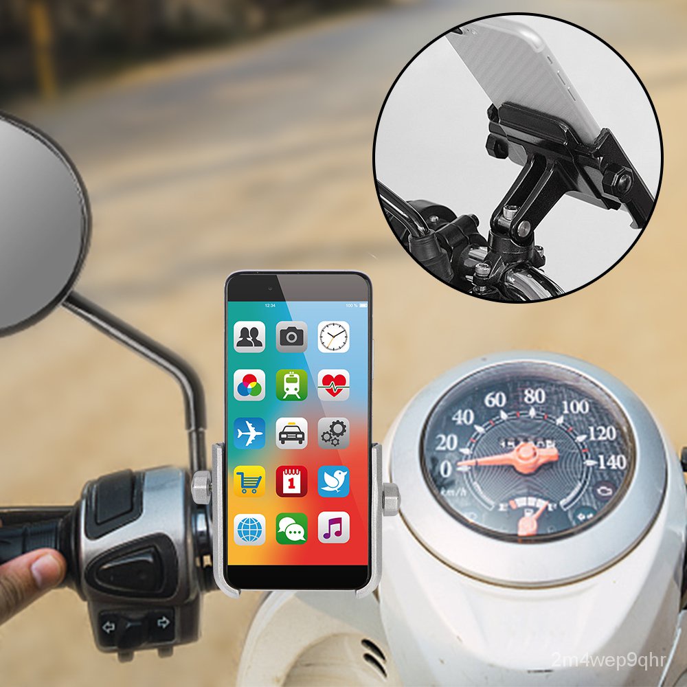 Motorcycle Holder For 4-6.6 inch Phone Stand DVR TPMS GPS Navigation ...