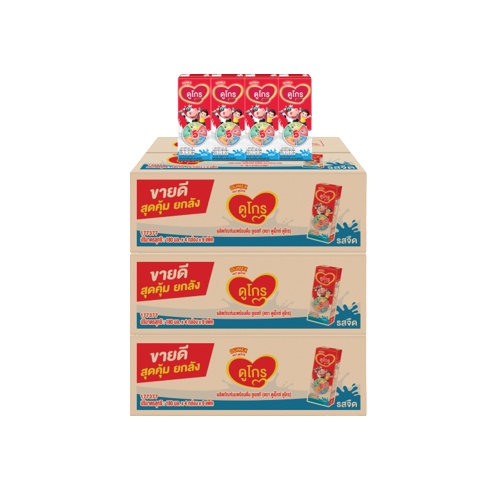 UHT ขายยกลัง x3 Dumex ดูเม็กซ์ นมกล่องยูเอชที ดูโกร รสจืด 180มล. (108 ...