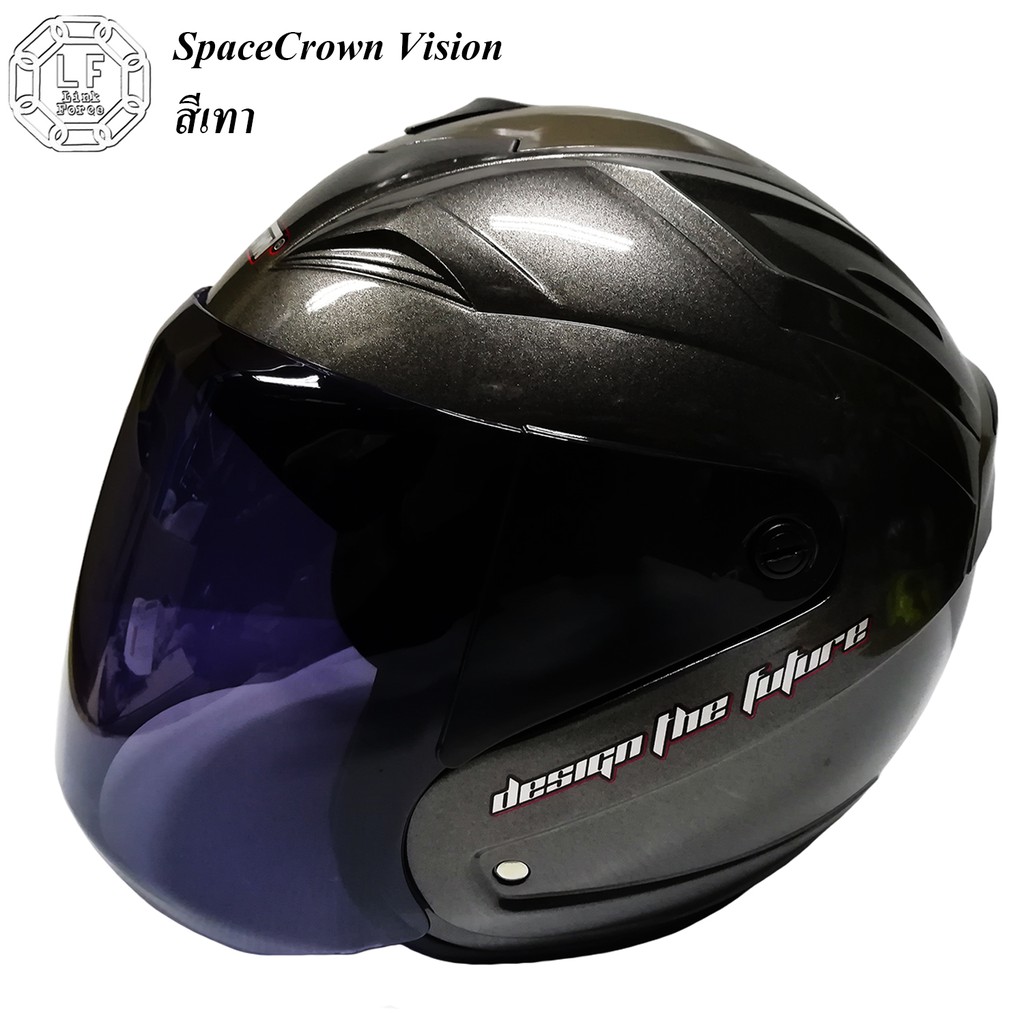 หมวกกันน็อค SpaceCrown Vision ชิลด์ชาดำ ( สเปรซคราวน์ วิชั่น ) มีให้ ...