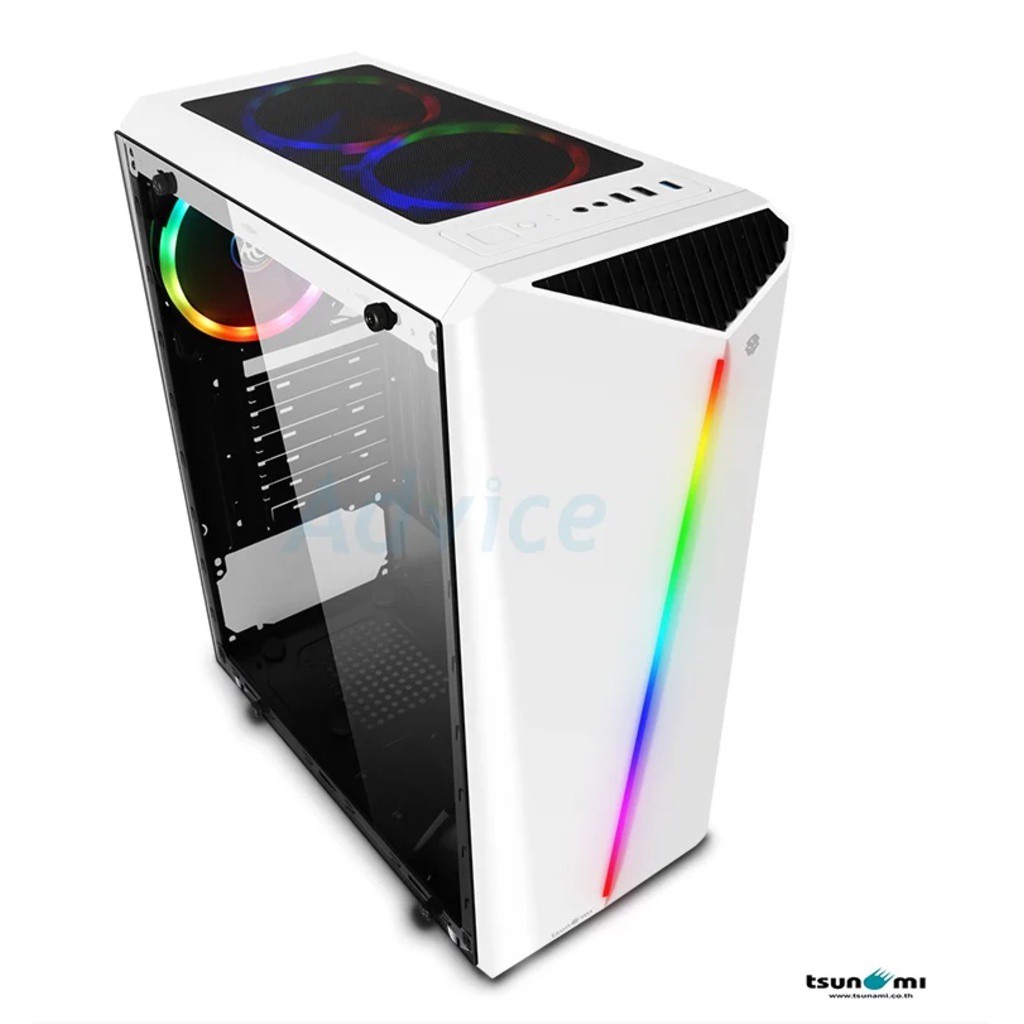 ATX Case Tsunami Galaxy G7 RGB + พัดลม RGB 3ตัว - advice_banpaew - ThaiPick