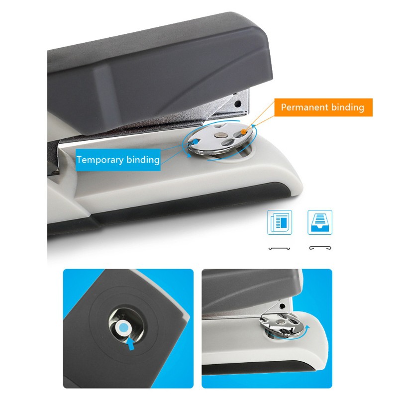 25 Sheets Effortless Heavy Duty Stapler Paper Book Binding Stapling ...