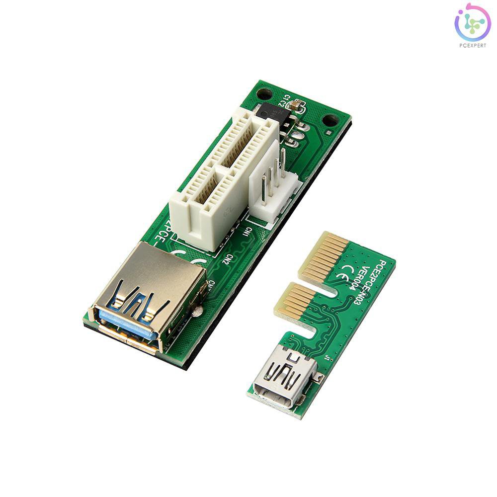 【Spot Goods】Mini PCI-E X1 Extension Cable PCIE 1X Expansion Riser Card ...
