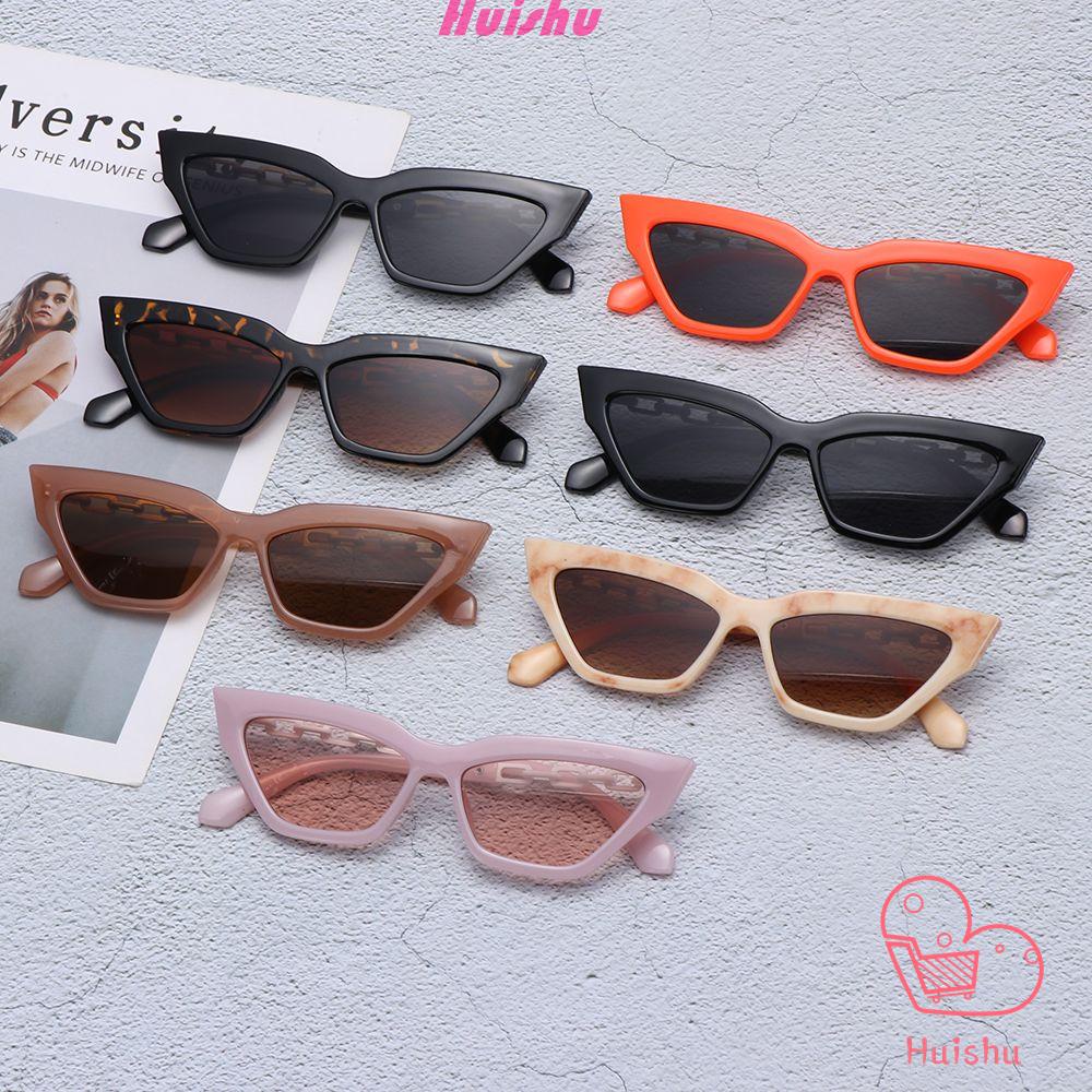 2021 Cute Sexy Retro Cat Eye Sunglasses Women Small Black White