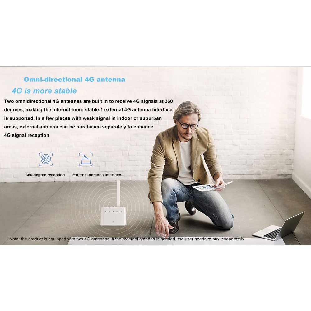 ∋HUAWEI 4G Router 2 2.4G 300Mbps Wifi LTE CPE Mobile LAN Port Support ...