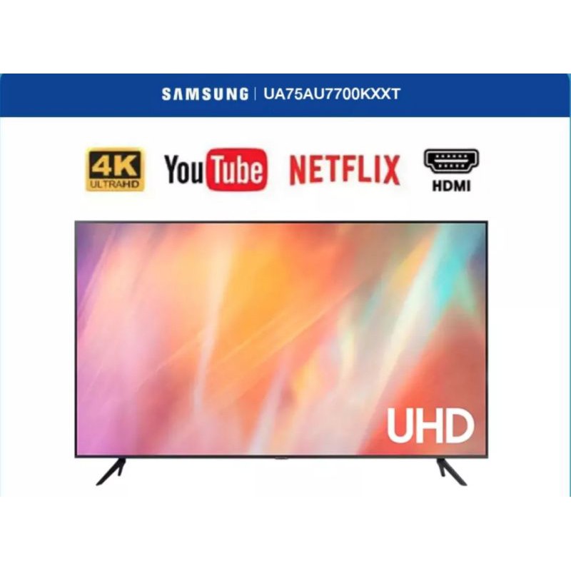 SAMSUNG 4K UHD Smart TV UA75AU7700KXXT ขนาด 75 นิ้ว รุ่น 75AU7700 (ปี ...