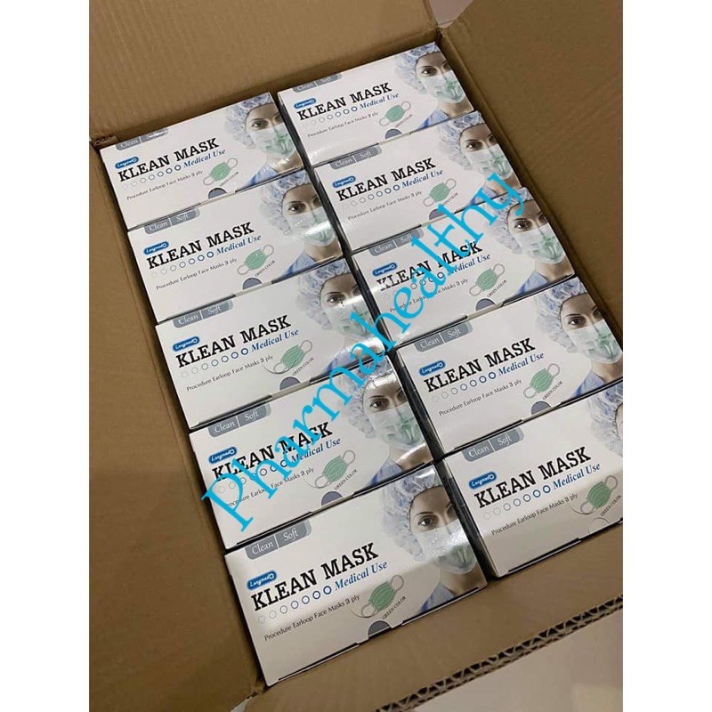 หน้ากากอนามัยผู้ใหญ่/หน้ากากอนามัยทางการแพทย์ 3 ชั้น สีเขียว ผลิตใน ...