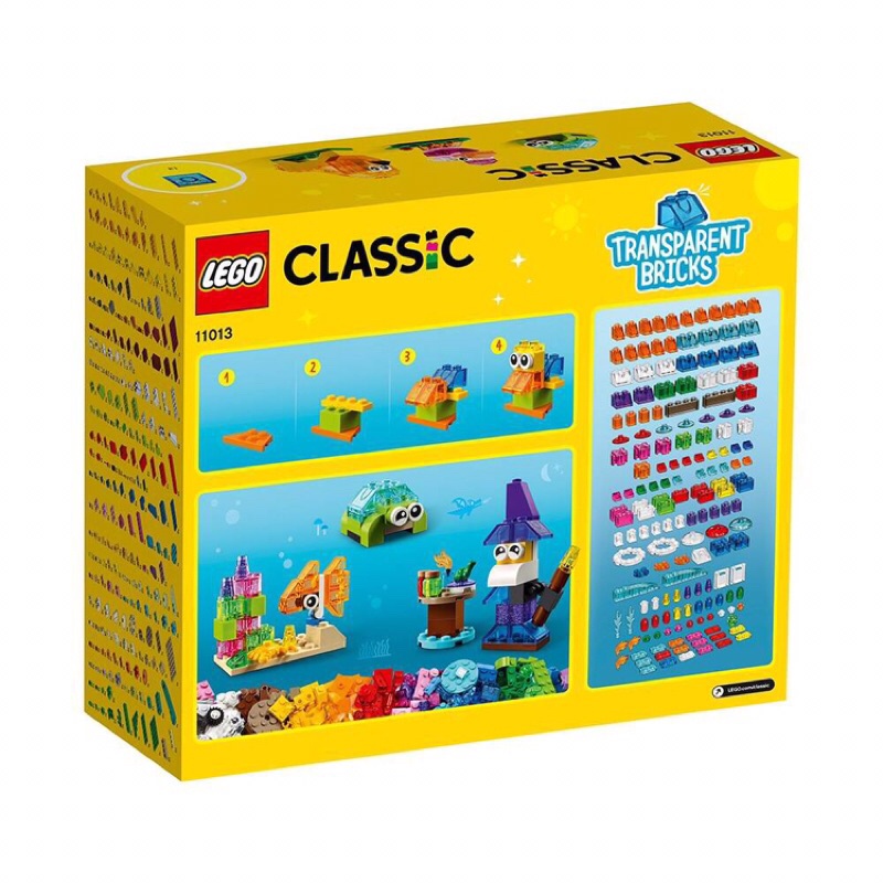 LEGO Classic 11013 Creative Transparent Bricks (500 Pieces) ของแท้ 100 ...