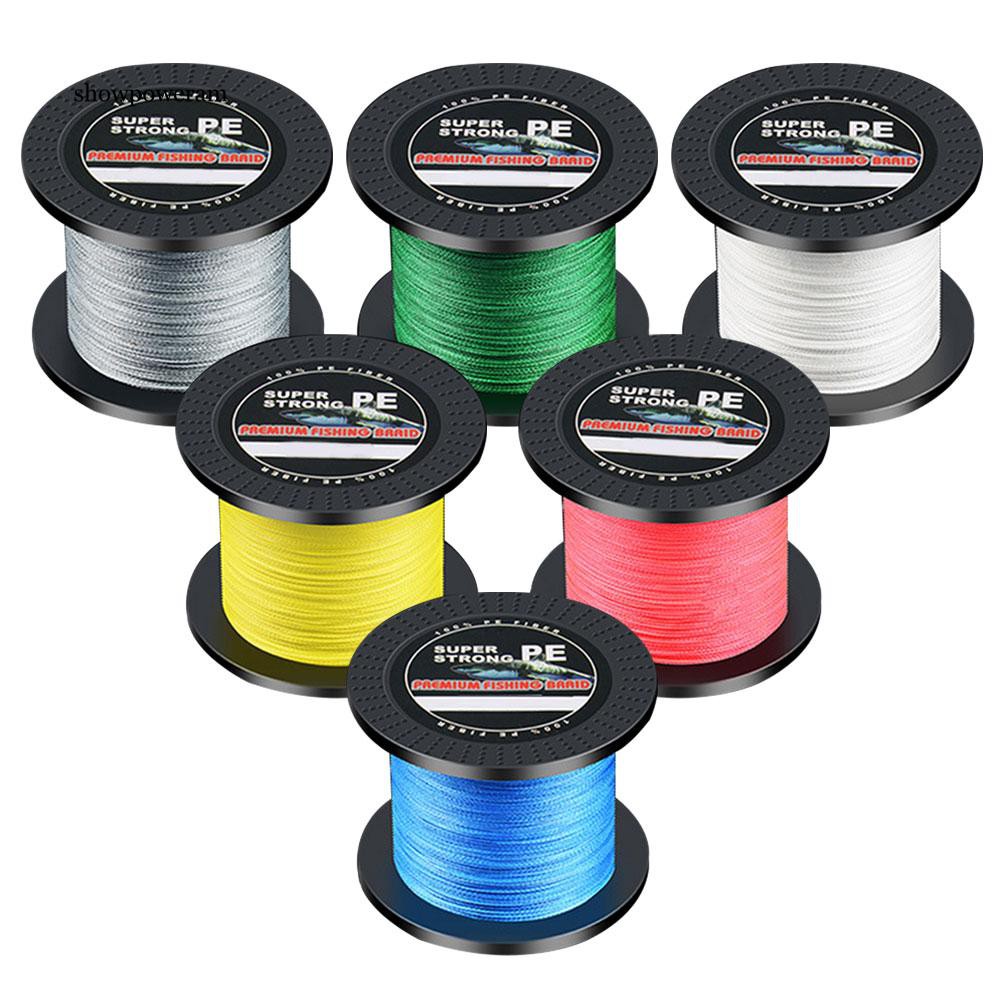 100m Super Strong Anti Winding PE Braided 4 Strands Fishing Line Wire ...
