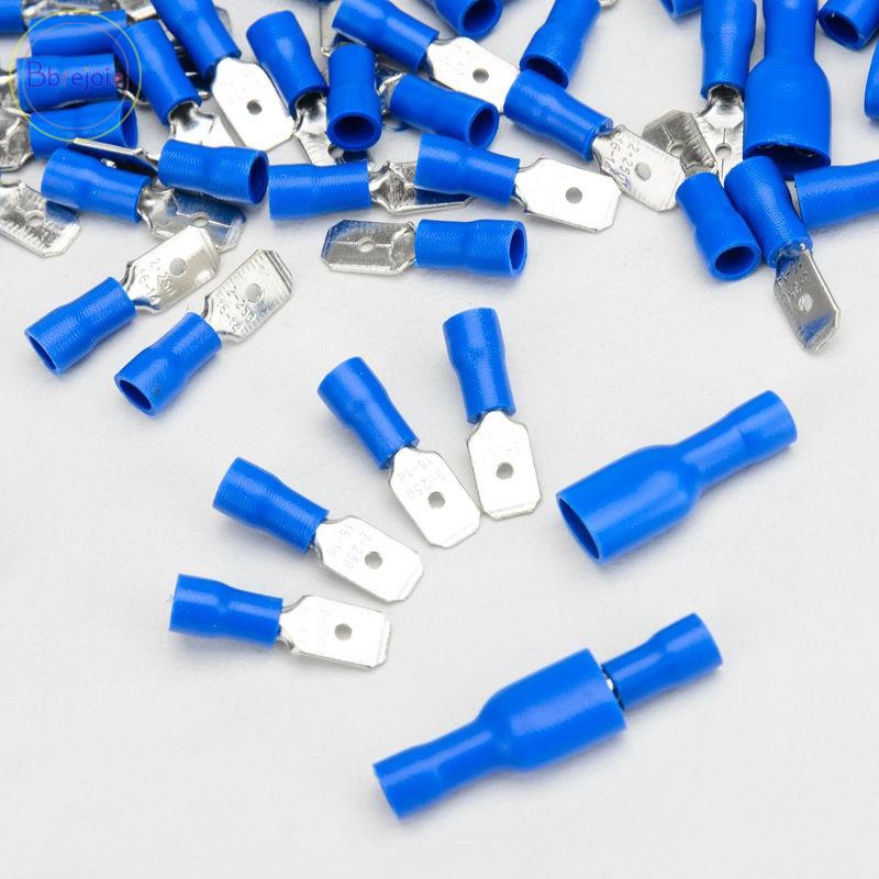 Cable Spade Set Blue & Male Shoes Wire Pairs Terminal Insulated Crimp ...