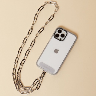 Casetify Metal Chain Phone Strap with Card - Matte Gold - Phone Strap ...