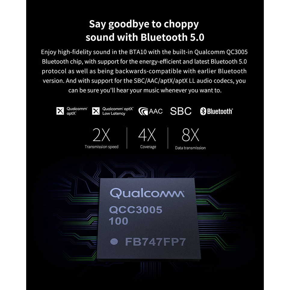 FiiO BTA10 ของแท้ ประกันศูนย์ไทย Bluetooth Adapter สำหรับหูฟัง Audio ...