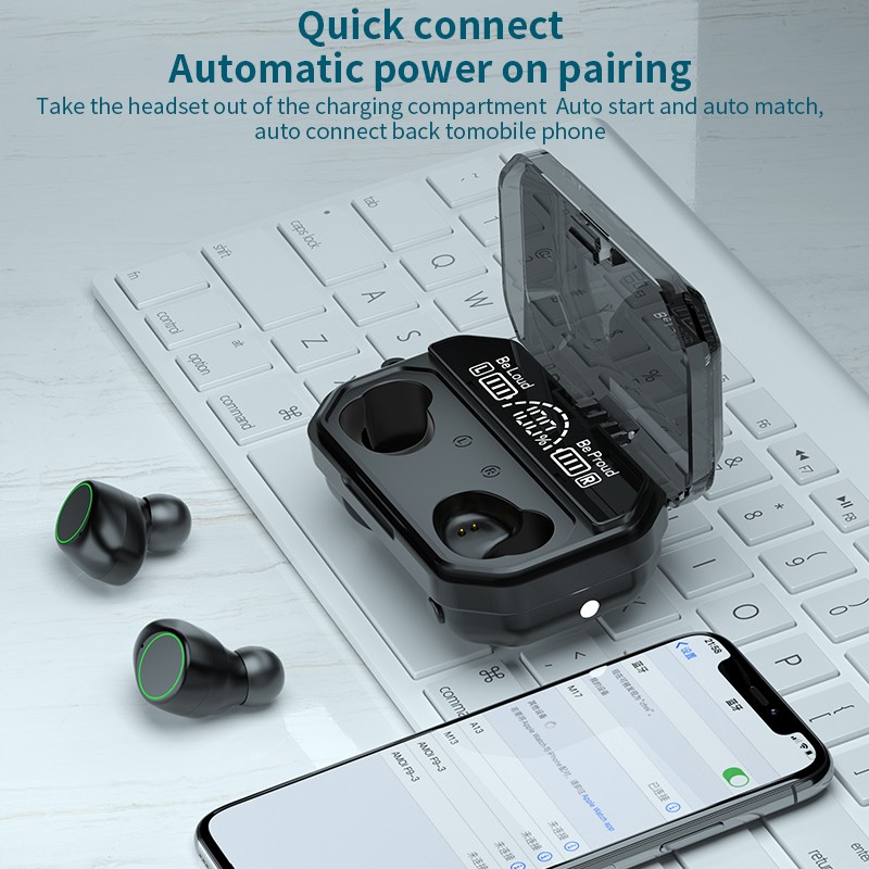 A16 Tws Bluetooth 5 . 1 ชุดหูฟังจอแสดงผล Led - frontline.th - ThaiPick