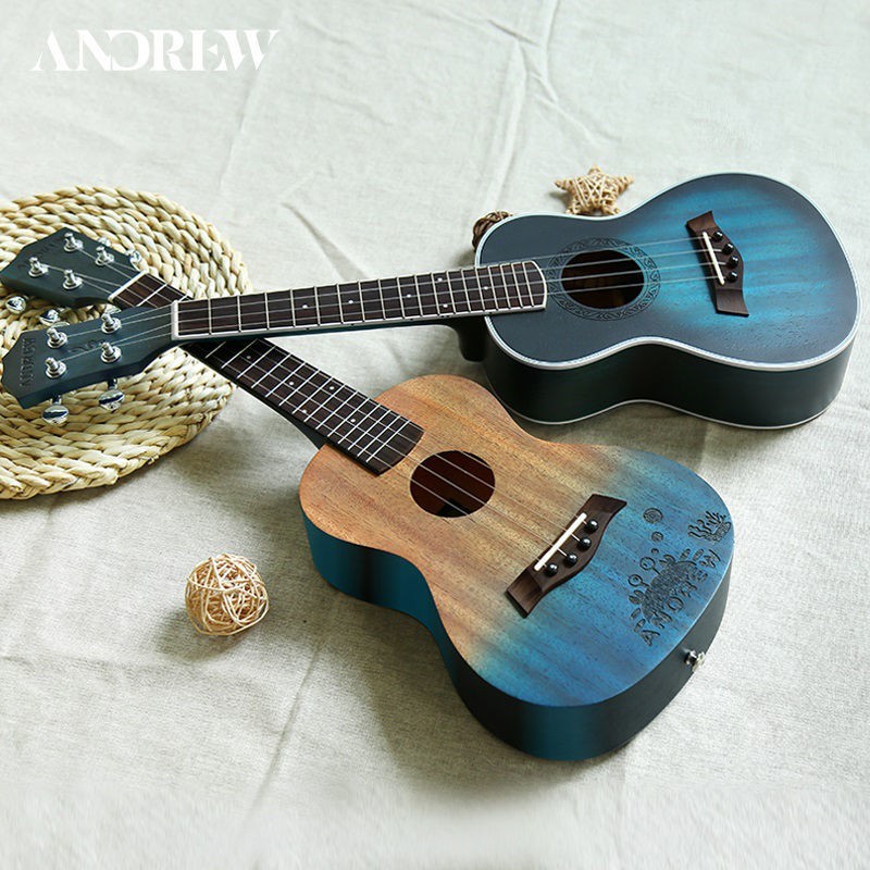 Andrew Ukulele Beginner Girls Men s แนะนำวีเนียร์กีต้าร์ขนาดเล็ก 23 ...