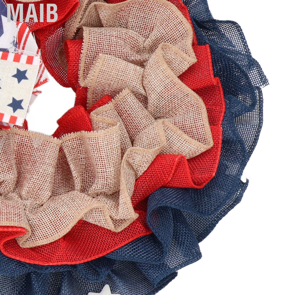 Maib Patriotic Front Door Wreath 13.8in 4th Of July Vivid Colors Wreat ...