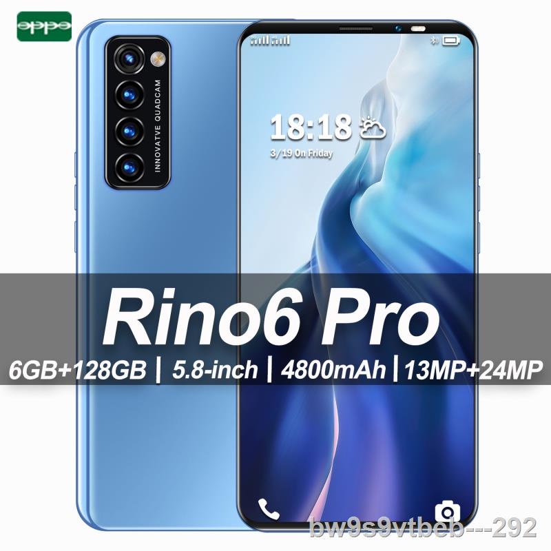 จัดส่งฟรี Rino6 Pro โทรศัพท์ 6+128GB Smartphone โทรศัพท์มือถือ หน้าจอ ...