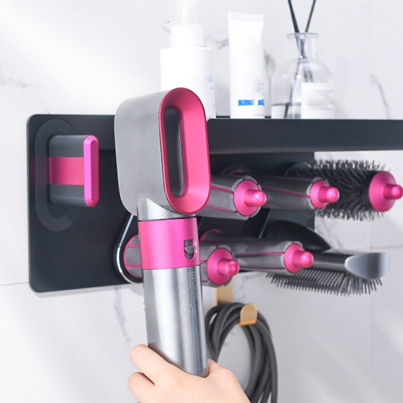 Suitable For Dyson Curling Iron Storage Rack Free Punch Dyson Hair ...