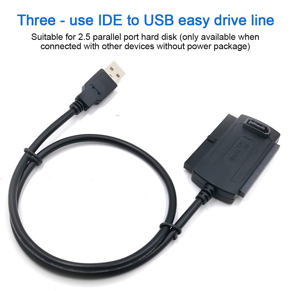 #ลดราคา ตัวแปลง USB 2.0 to IDE SATA 2.5 3.5 Hard Drive Converter Cable ...
