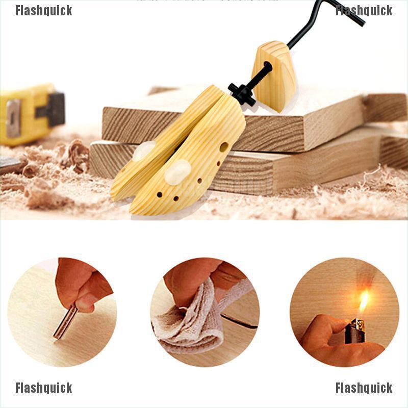 Flashquick Unisex women men wooden adjustable 2-way shoe stretcher shoe ...