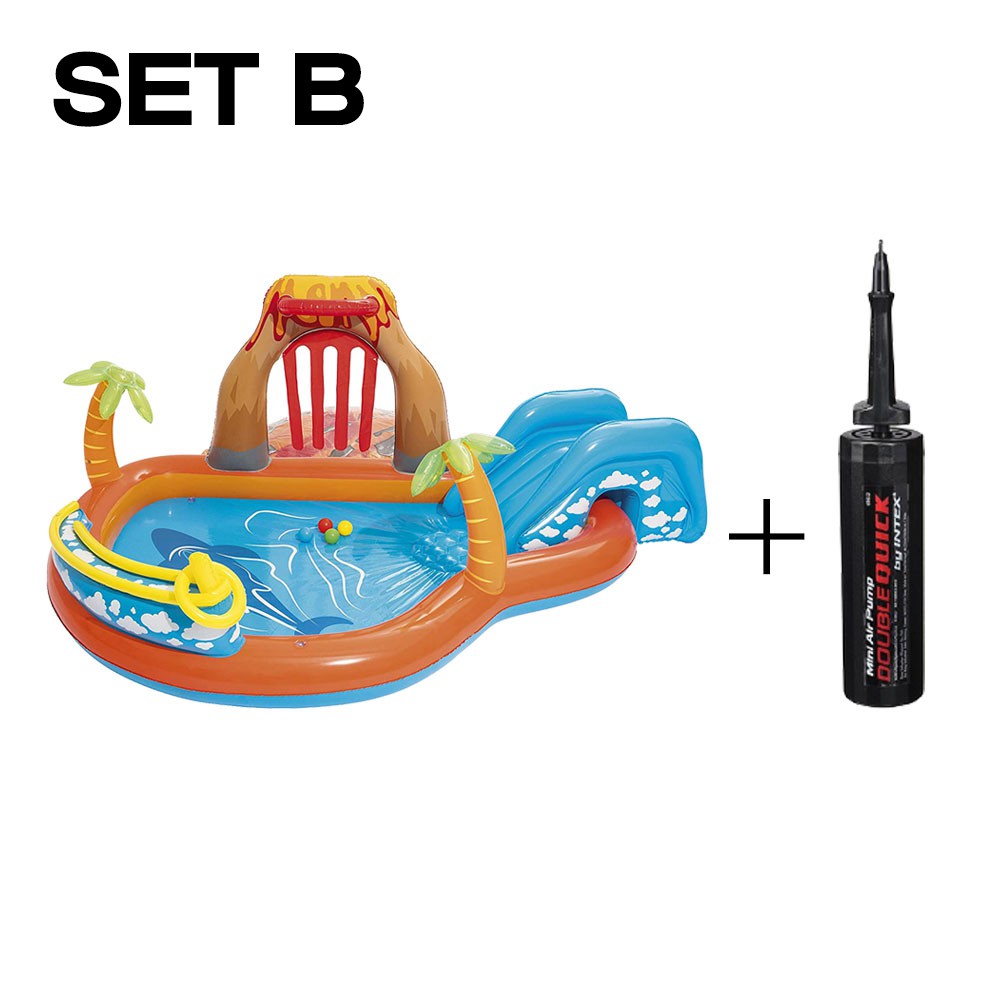 Bestway ชุดสระน้ำเด็ก ภูเขาไฟ พร้อมสไลเดอร์ Inflatable Volcano Theme ...