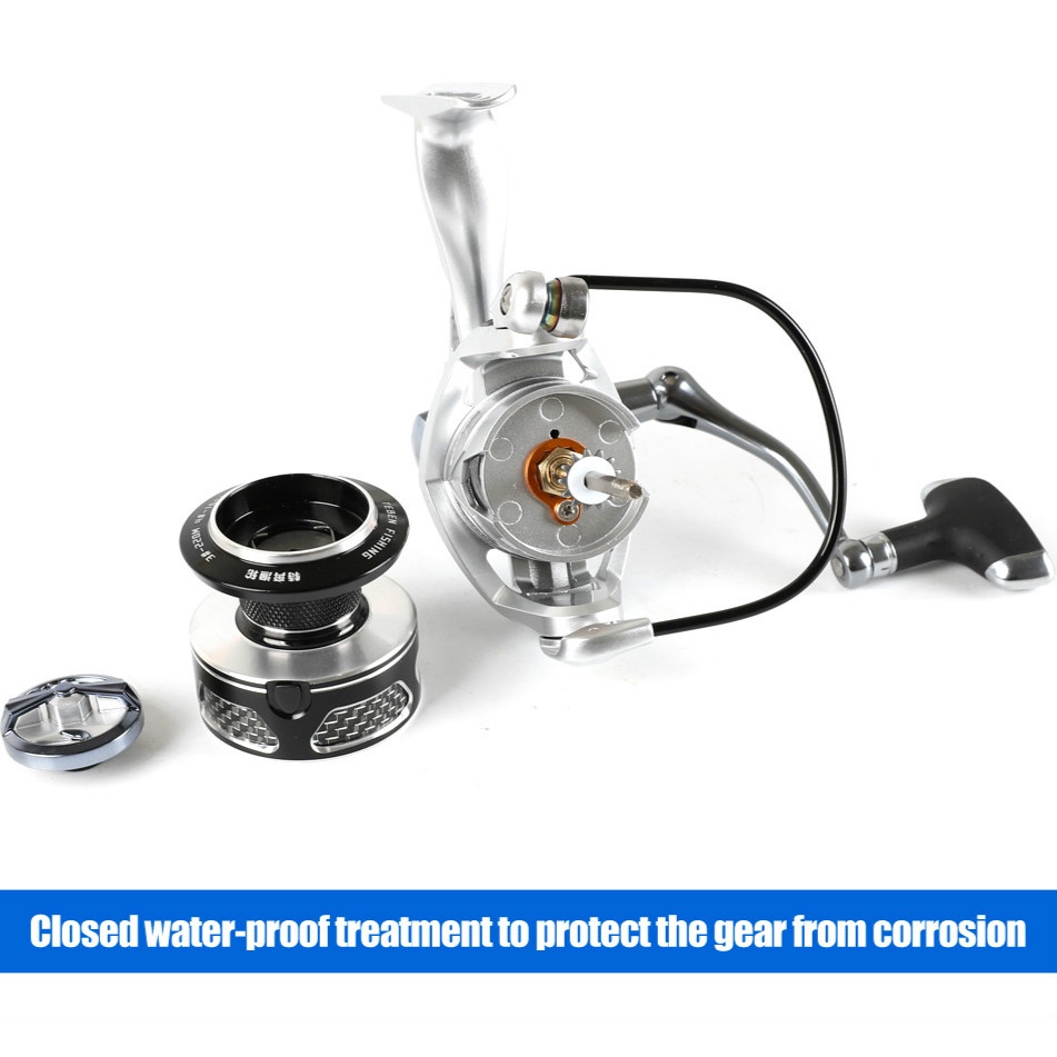 TEBEN Max Drag 20kg Carbonmetal spool Surf-Reel Spinning Fishing Reel ...