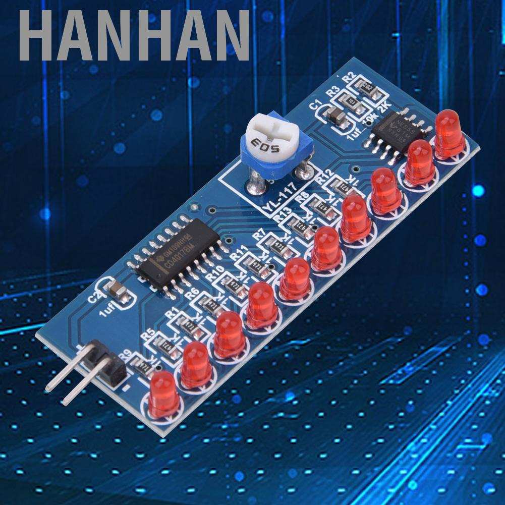 Hanhan Ne555 + Cd4017 โมดูลการไหลของน้ําไฟ Led 2 ชิ้น - hanhan.th - ThaiPick