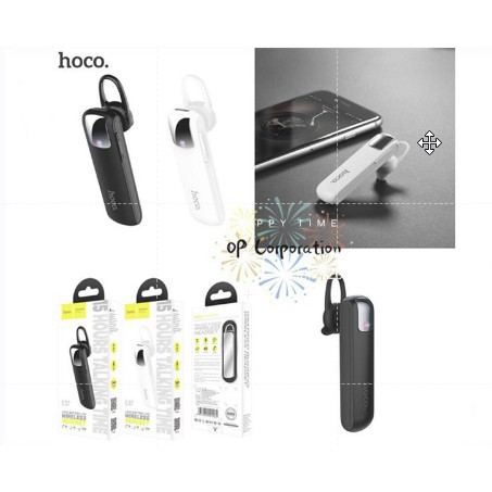 คุณภาพเสียงที่ดีคุณภาพสูงบรรจุภัณฑ์เดิม หูฟังบลูทูธไร้สาย Hoco Wireless Headset E37 Gratified ...