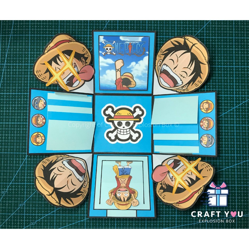 One Piece Explosion Box DIY Surprise Gift Box กล่องระเบิดของขวัญ One ...