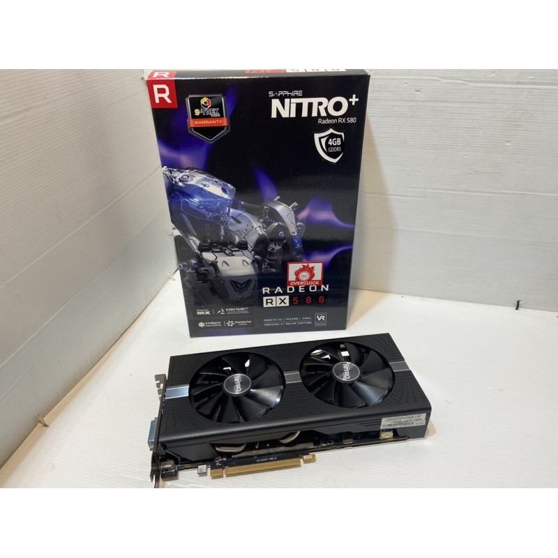 การ์ดจอ Sapphire RX 580 4GB NITRO+ OC , RX580 4G อุปกรณ์ครบกล่อง ...