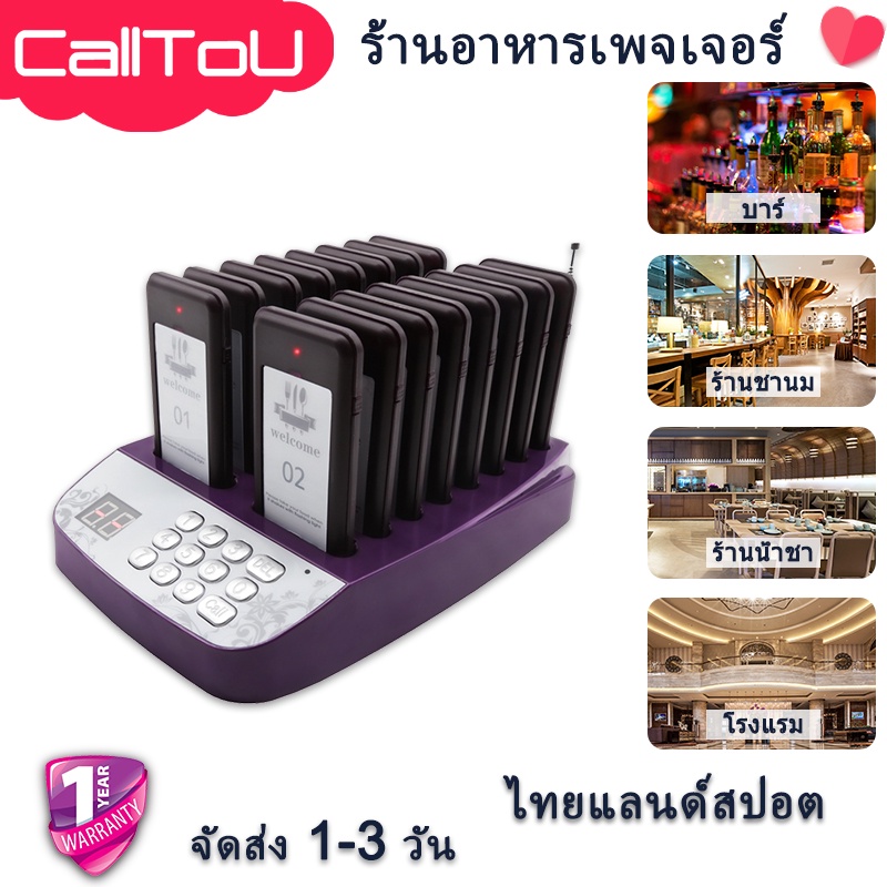 ส่งไวจากไทยCallToU เครื่องเรียกคิว Wireless Calling System เพจเจอร์ ...