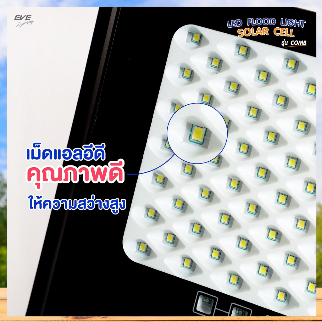 โคมไฟโซล่าเซลล์ EVE Solar ไฟสปอตไลท์โซล่าเซลล์ พลังงานแสงอาทิตย์ รุ่น ...