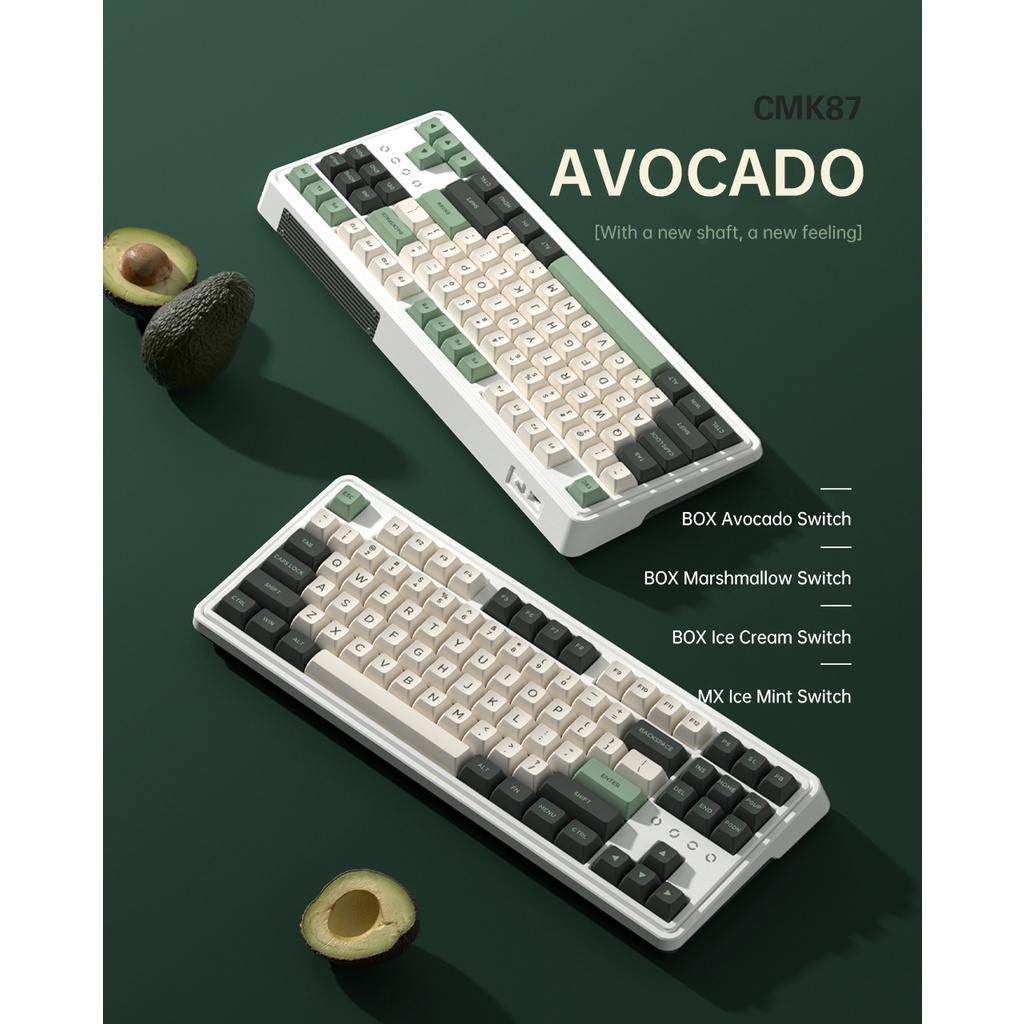 FLESPORTS CMK87-SAM Three-Mode Full-Key Hot Swap 87-Key 2.4G Wireless ...