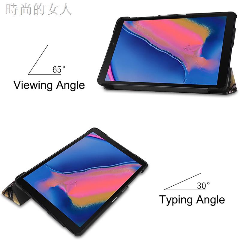 เคสหนังสําหรับ Samsung Galaxy Tab A 8 . 0 นิ้ว 2019 Sm - P 205 Tablet ...