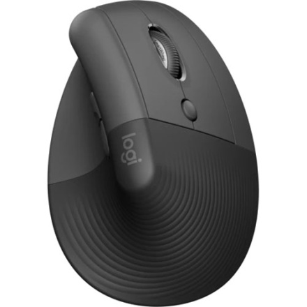 Logitech Lift Vertical Ergonomic Mouse Graphite (910-006479) Pale Grey ...