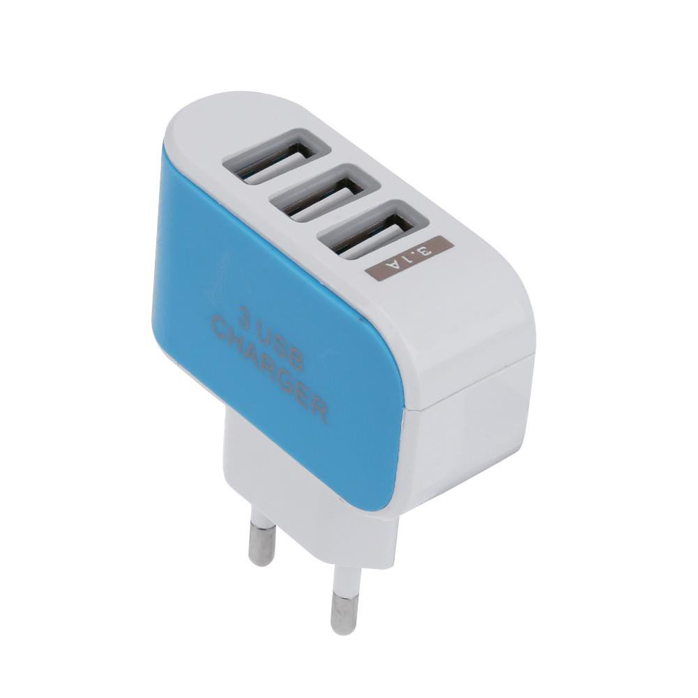 Special offerTop 3USB EU Plug LED Mobile Phone Chargers Multi-Head ...