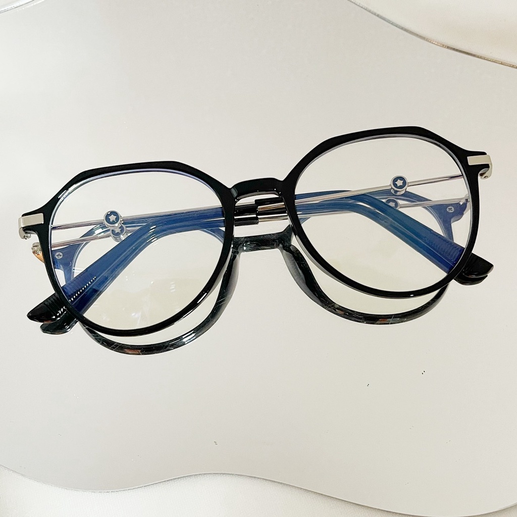 แว่นตากรองแสงสีฟ้า ฺBlueblock ตรงขารูปดาว ทรงแปลกใหม่ ( C-ดาว) - karuna.kaew - ThaiPick