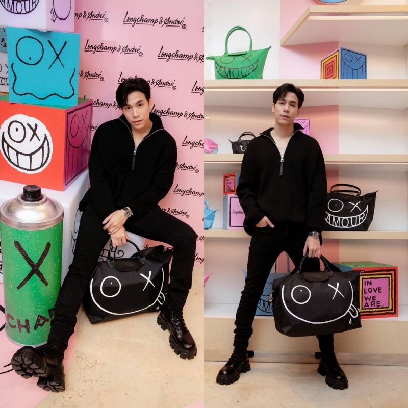 ส่งไทยฯ UNISEX x LONGCHAMP X ANDRÉ Travel Bag L (Factory Outlet ...