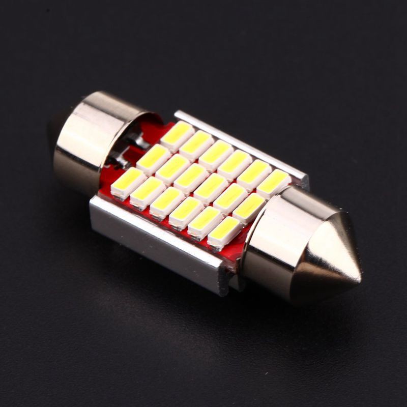 2Pcs C5W C10W 3014 Festoon Led Canbus Car Inteiror Bulb License Plate ...