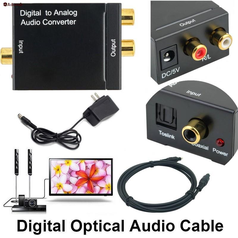 Adore♤Optical Coaxial Toslink Digital to Analog Audio Converter Adapter ...