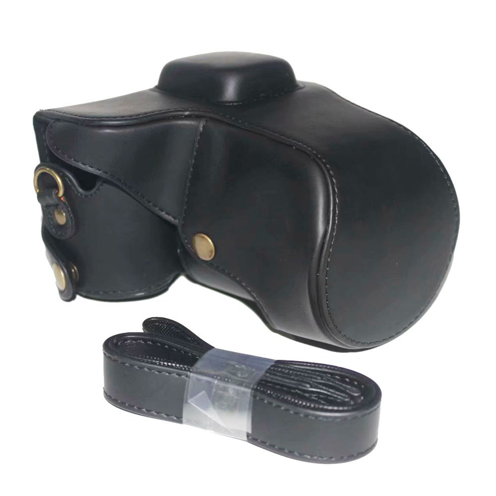 Black Coffee Brown PU Leather Camera Case Bag Cover For Samsung NX300 ...