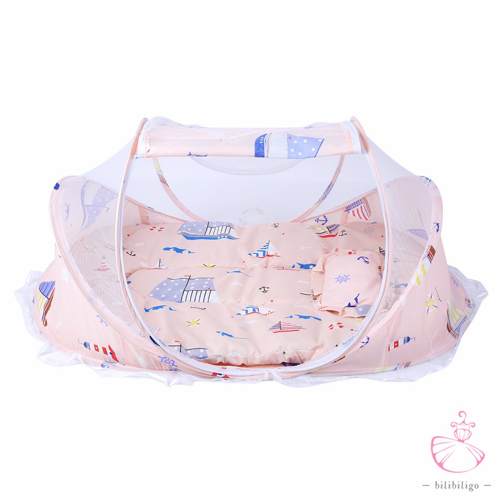 kelambu Portable Foldable Newborn Infant Mosquito Tent Baby Travel ...