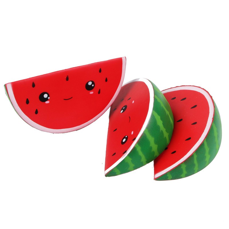 Avocado Squishy Fruit Package Peach Watermelon Banana Cake Squishies