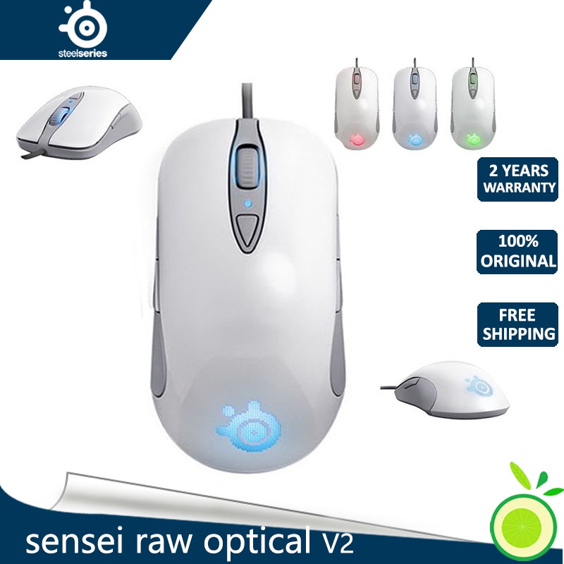 Steelseries sensei raw optical V2 mouse / wired mechanical gaming mouse ...
