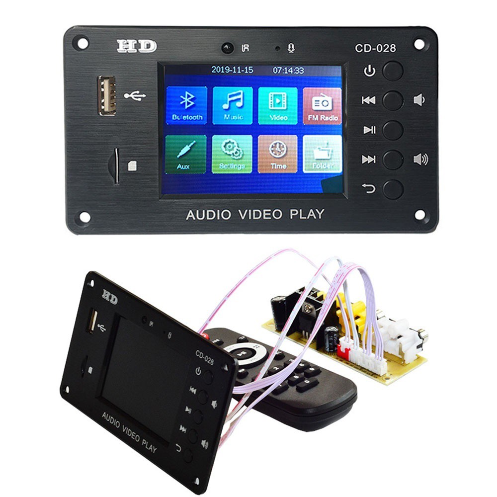 Bluetooth 5 . 0 Mp3 Decoder Player Aux Usb Tf Card Fm โมดูลเครื่องขยาย ...