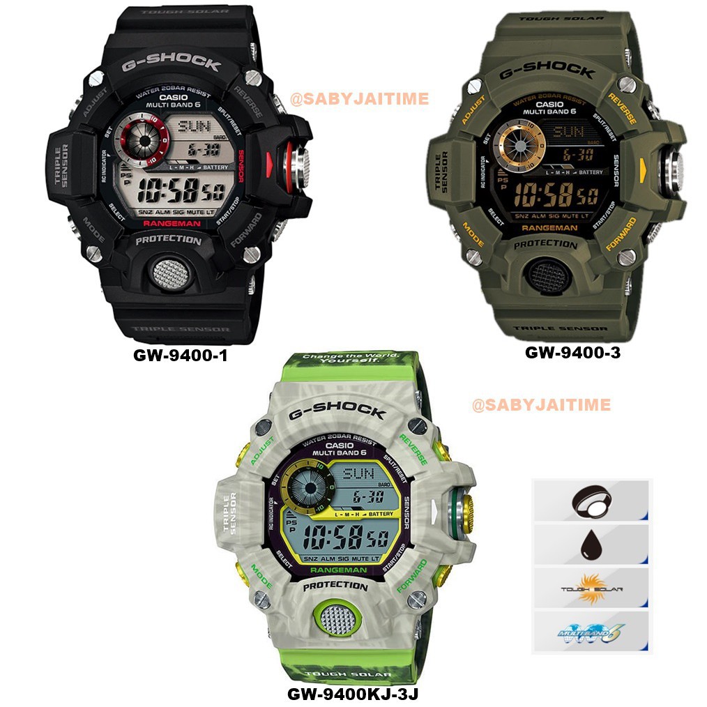 แท้จริง】แท้ ????% G-Shock Rangman GW-9400 GW-9400-1 GW-9400 - ttazxshop - ThaiPick