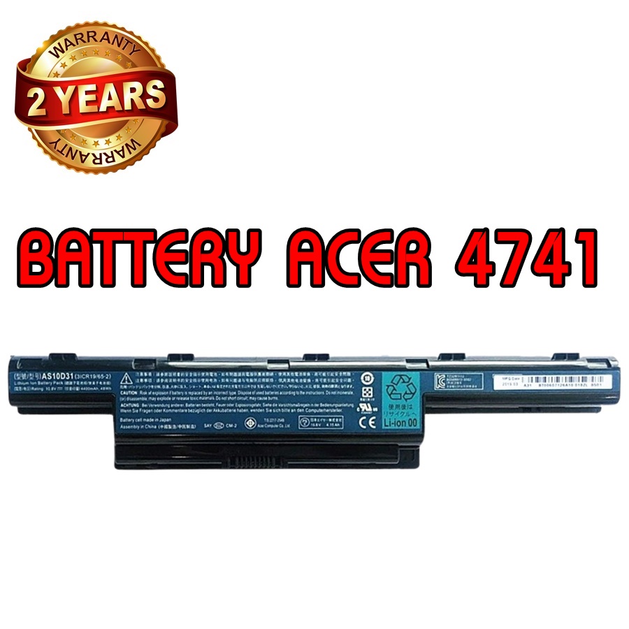 รับประกัน 2ปี BATTERY ACER 4741 แบตเตอรี่ เอเซอร์ Aspire 4750 4755 E1 ...