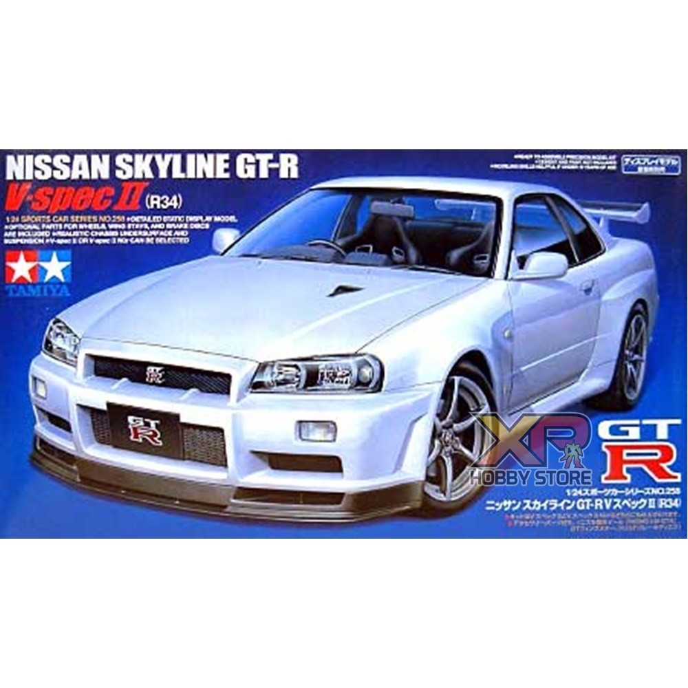 Tamiya 124 Nissan R34 Skyline GT-R V-Spec II (TA 24258) - xphobbystore ...