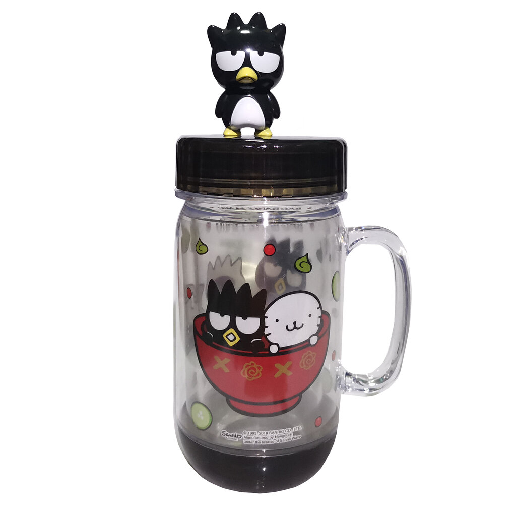 Mason Jar 3D Bad Badtz-Maru Black Sanrio แก้วเมสันจาร์แบทแบดมารุสีดำ ...